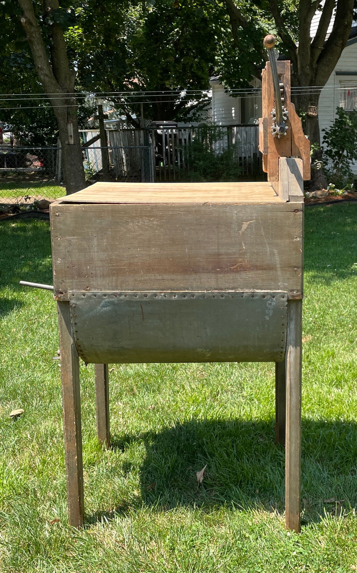 Antique Hand Crank Wash Machine With Wringer Primitive Laundry - Etsy