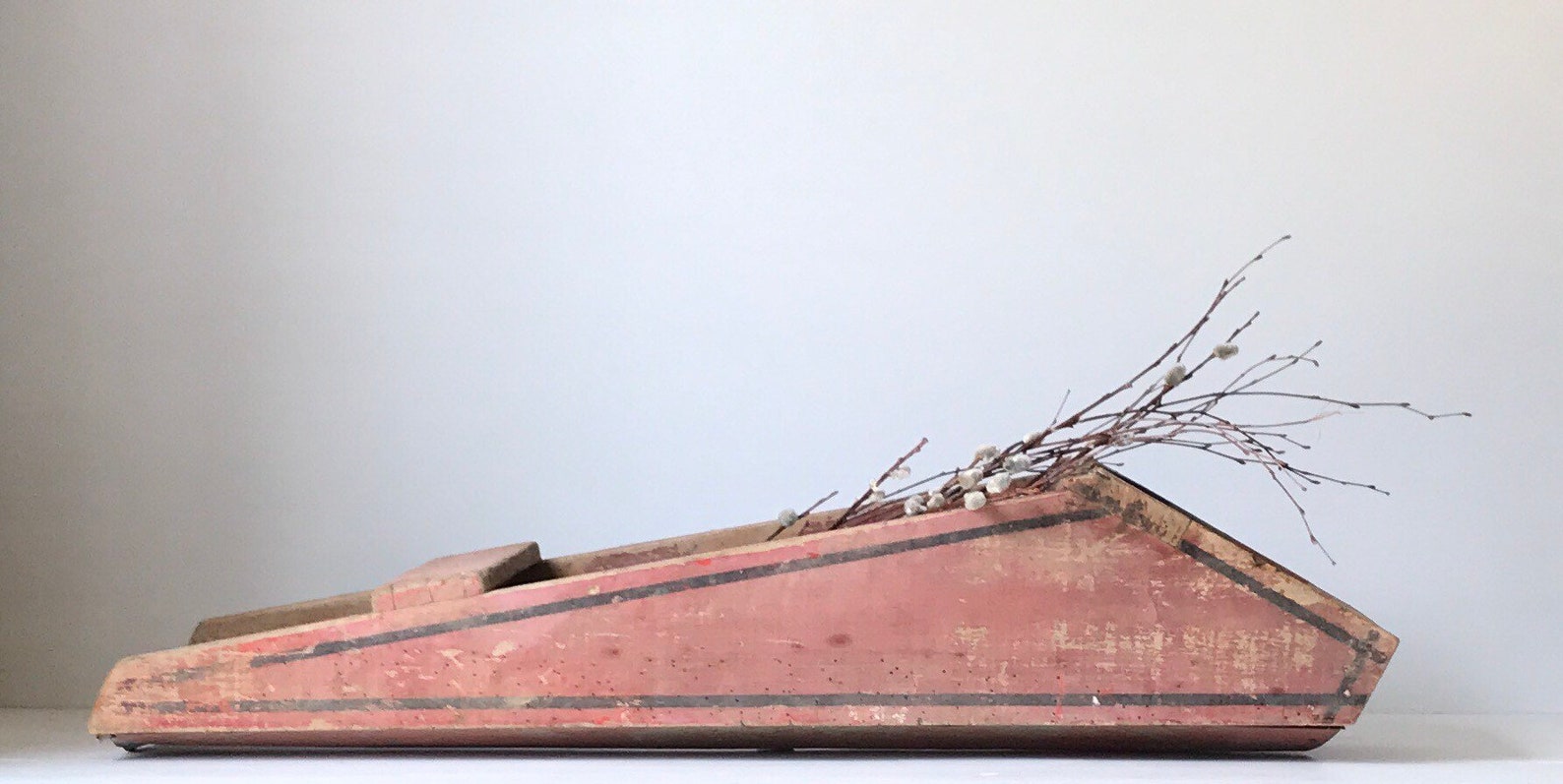 Antique Primitive Tray / Corn Sheller Chute / Table - Etsy