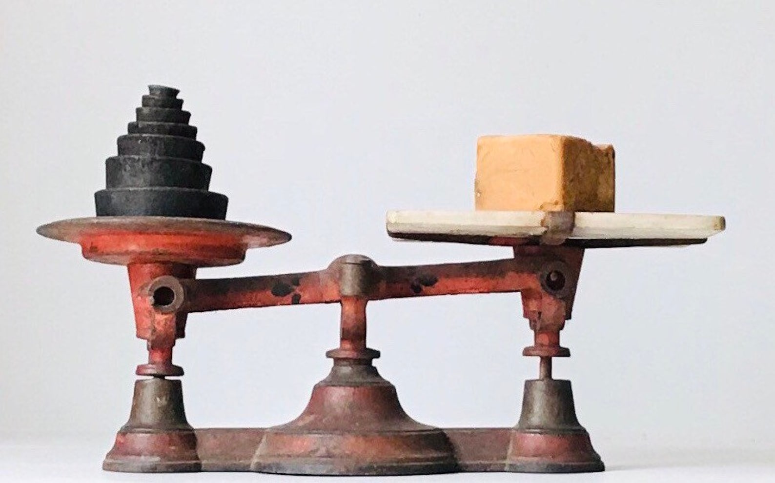 Antique Balance Scale With Marble Plate and 6 Weights - Etsy