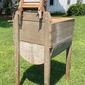 Antique Hand Crank Wash Machine With Wringer Primitive Laundry Room - Etsy