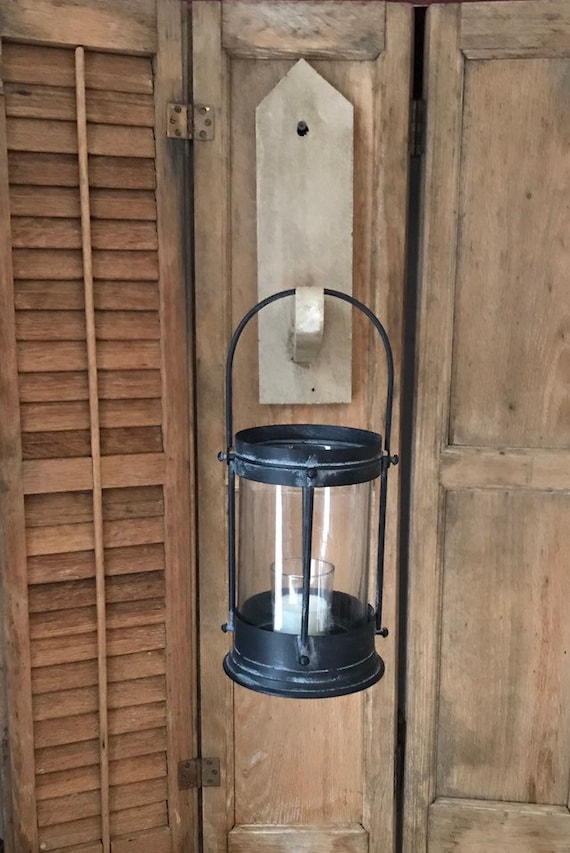 Primitive Lantern Hanger Primitive Lantern Candle Holder Etsy
