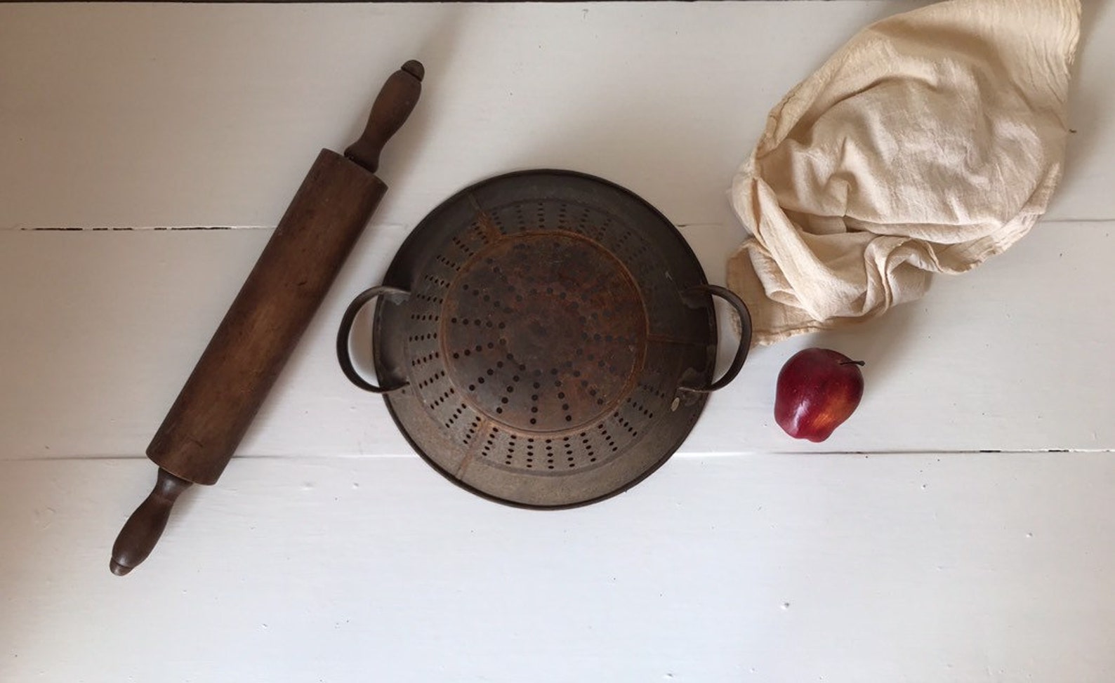 Primitive Colander Strainer Rustic Farmhouse Kitchen - Etsy