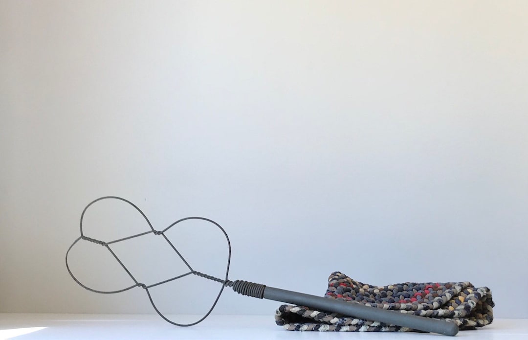 Antique Rug Beater With Wood Handle . Carpet Cleaner Tool . Primitive ...