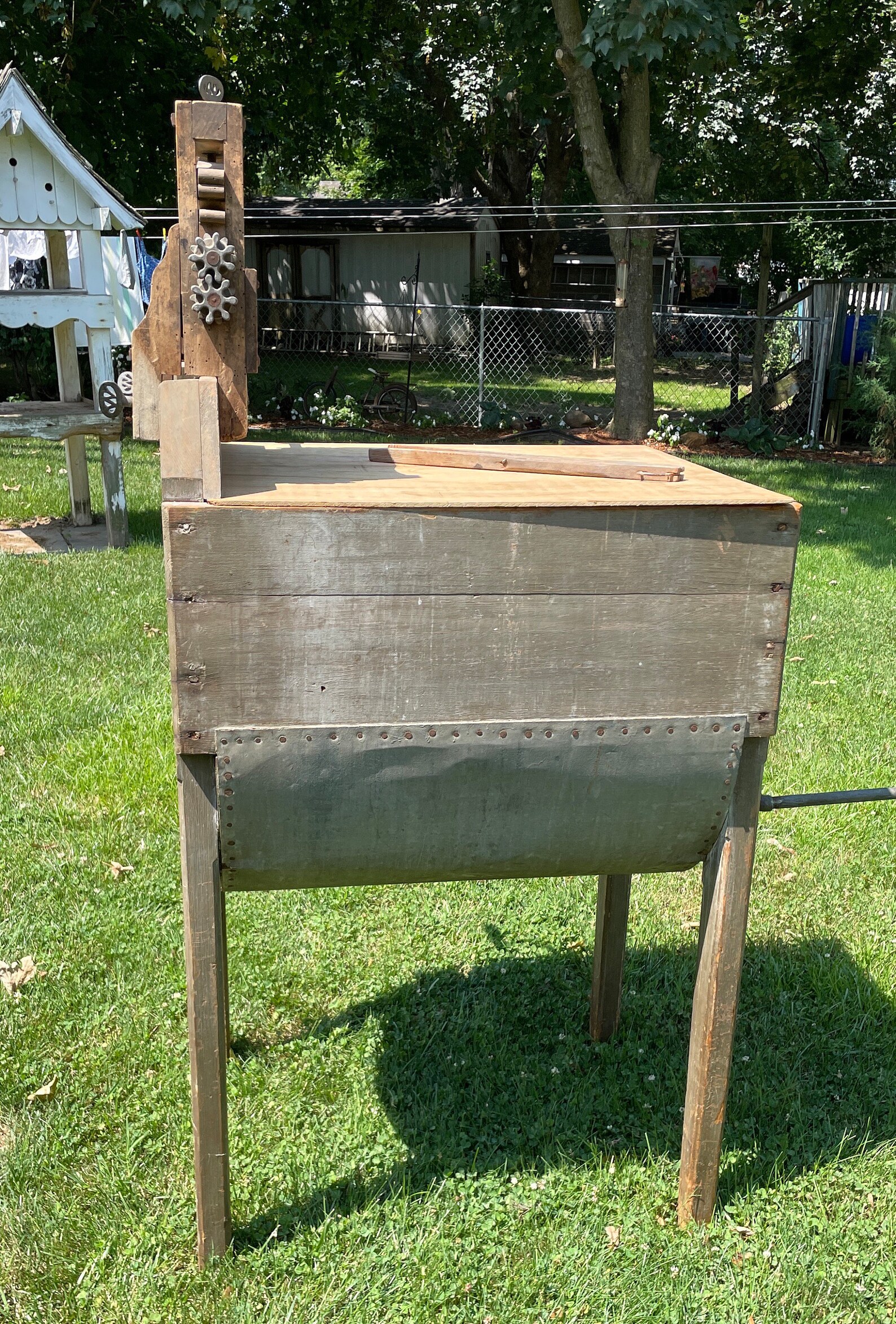 Antique Hand Crank Wash Machine With Wringer Primitive Laundry - Etsy