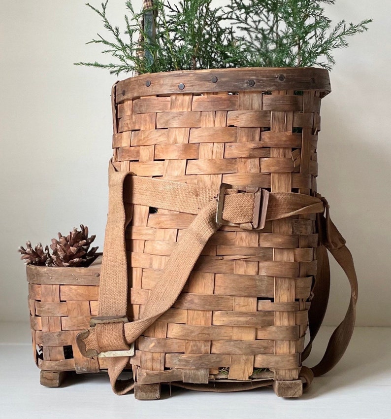 Antique Trappers Adirondack Basket Backpack Basket Hunting - Etsy