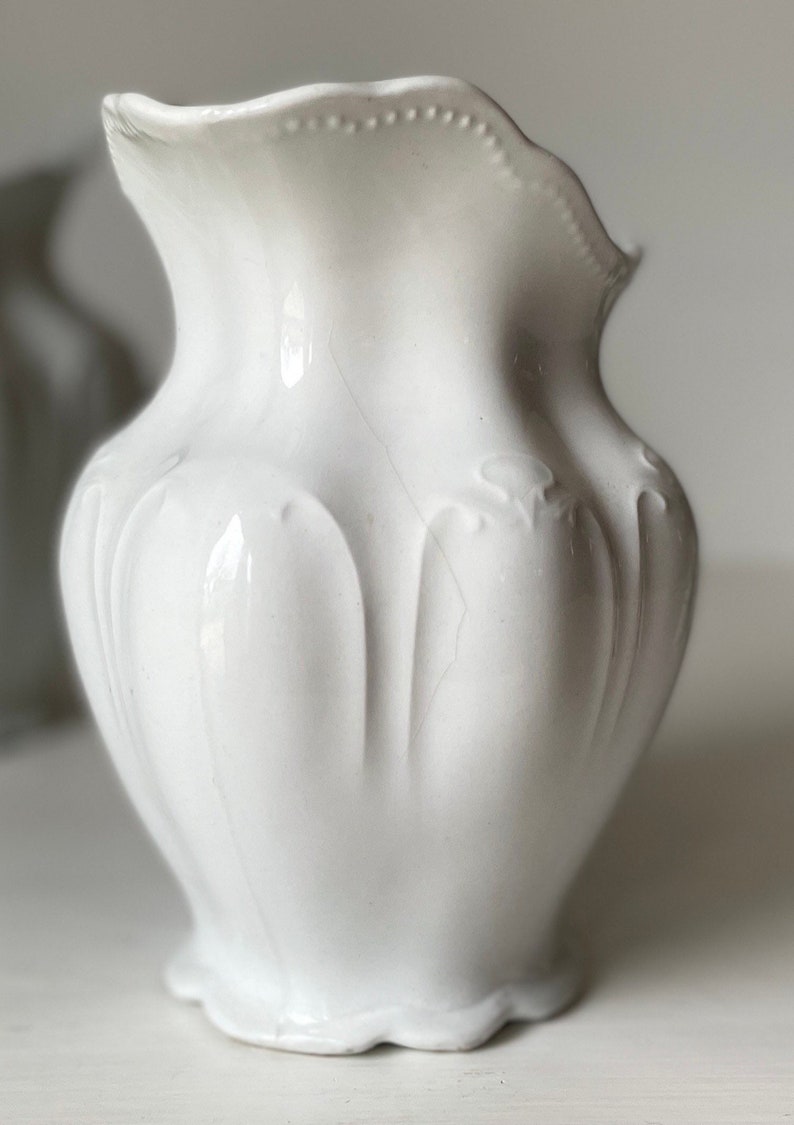 White Ironstone China Pitcher Johnson Bros English Ironstone - Etsy White Ironstone China Pitcher Johnson Bros English Ironstone - Etsy