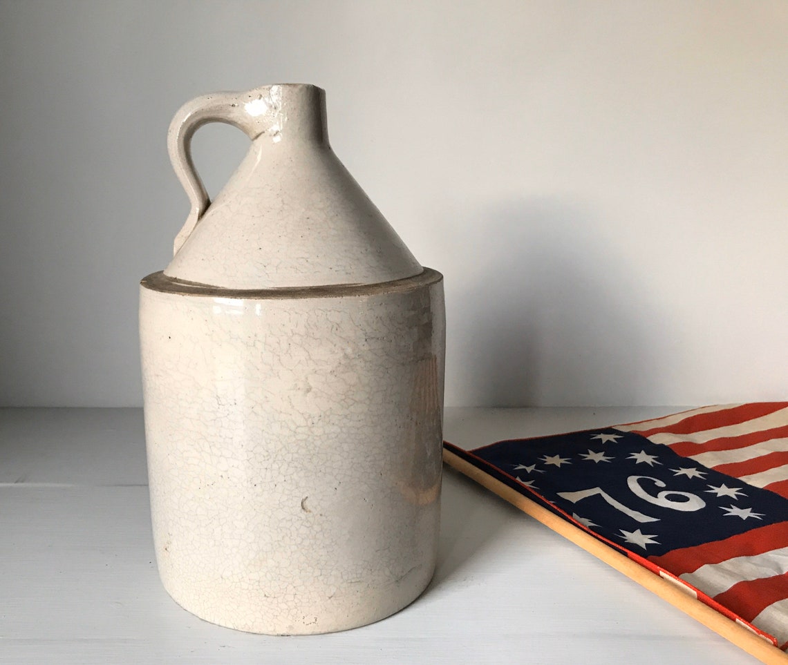 Vintage Stoneware Crock Jug | Etsy