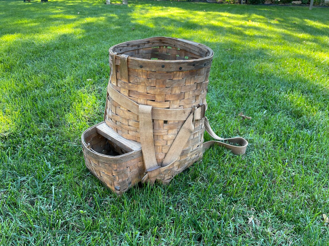 Antique Trappers Adirondack Basket Backpack Basket Hunting - Etsy
