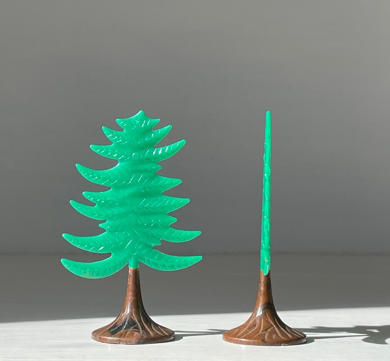 Vintage 1950's Hard Plastic Tree Plasticville Telephone Poles Horse and ...