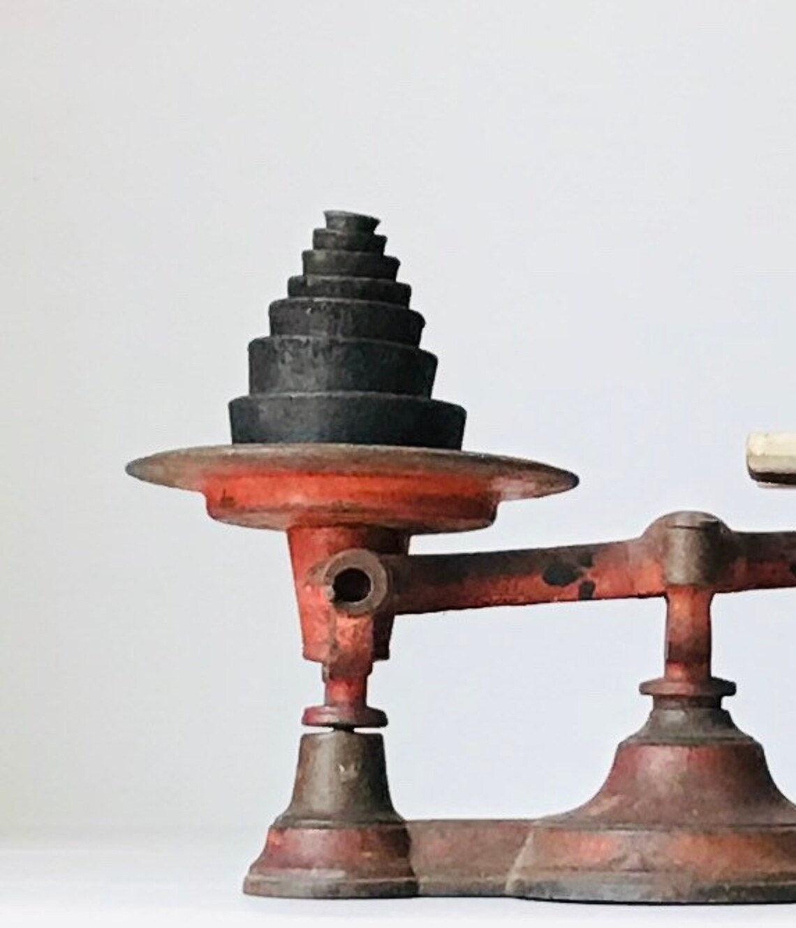 Antique Balance Scale With Marble Plate and 6 Weights - Etsy