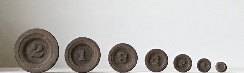 Antique Balance Scale With Marble Plate and 6 Weights - Etsy