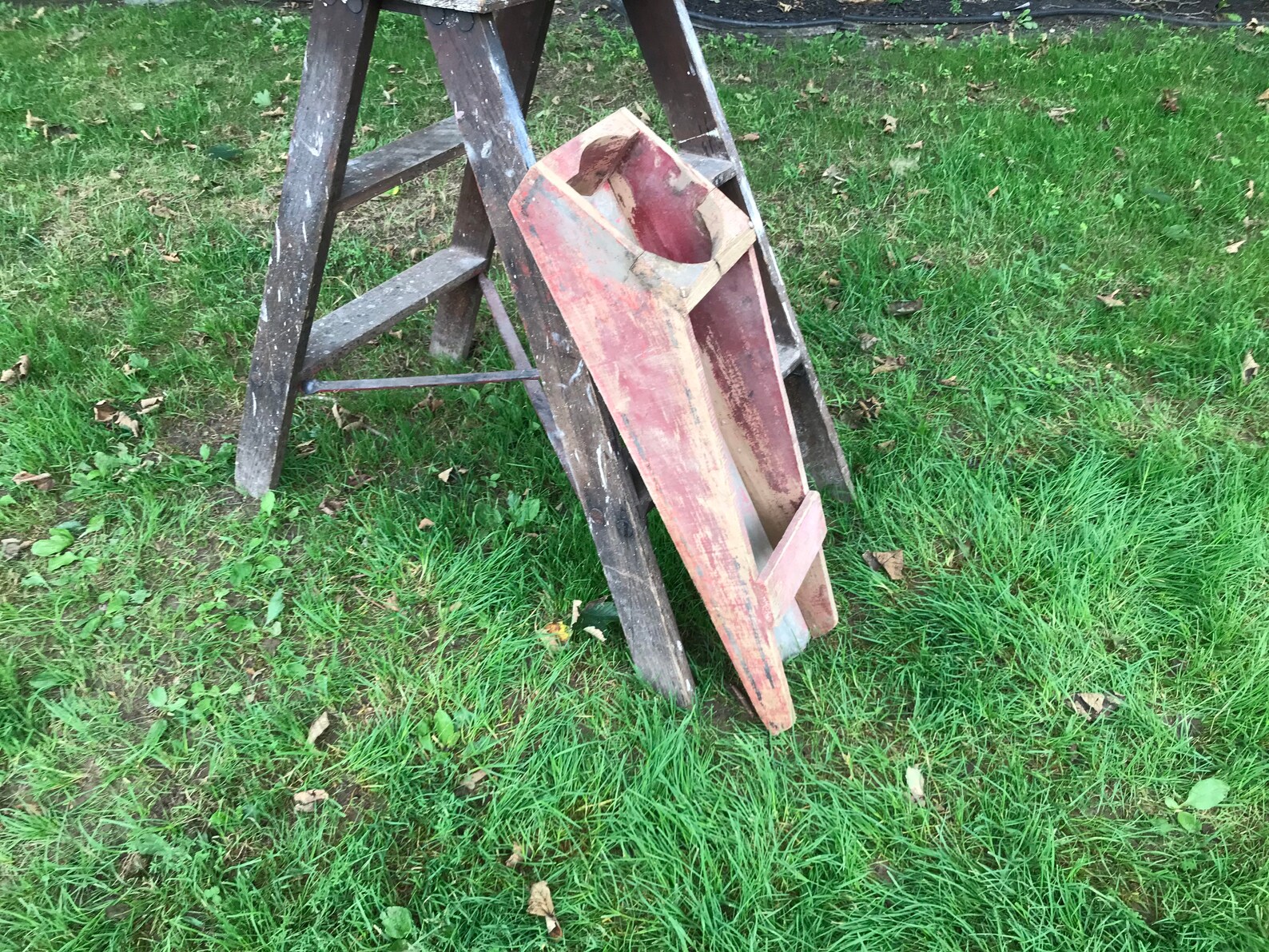 Antique Primitive Tray / Corn Sheller Chute / Table - Etsy