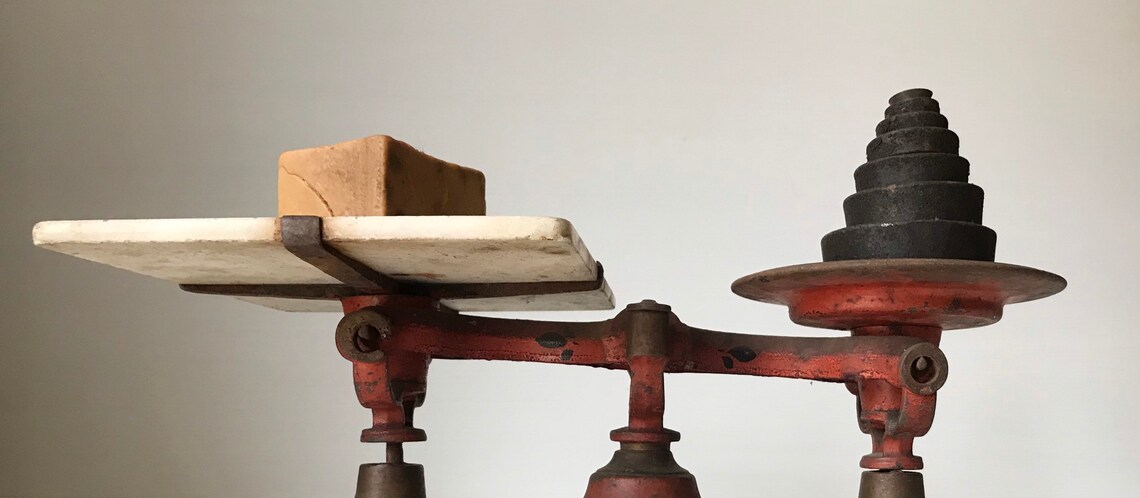 Antique Balance Scale With Marble Plate and 6 Weights - Etsy