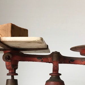 Antique Balance Scale With Marble Plate and 6 Weights - Etsy