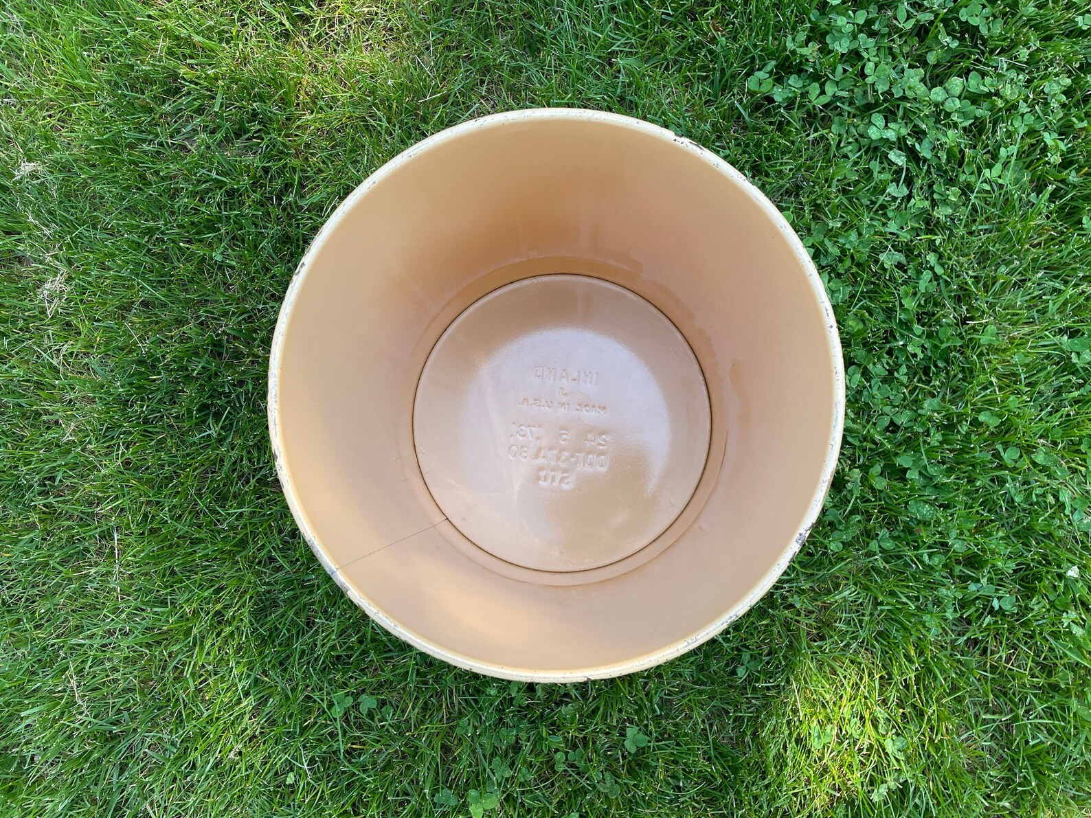 Vintage Metal Bucket Can With Lid - Etsy