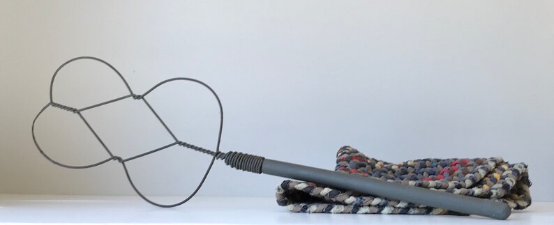 Antique Rug Beater With Wood Handle . Carpet Cleaner Tool . - Etsy