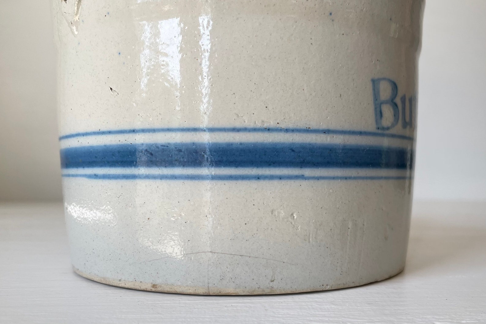 Antique Stoneware Butter Crock Farmhouse Kitchen Crock - Etsy