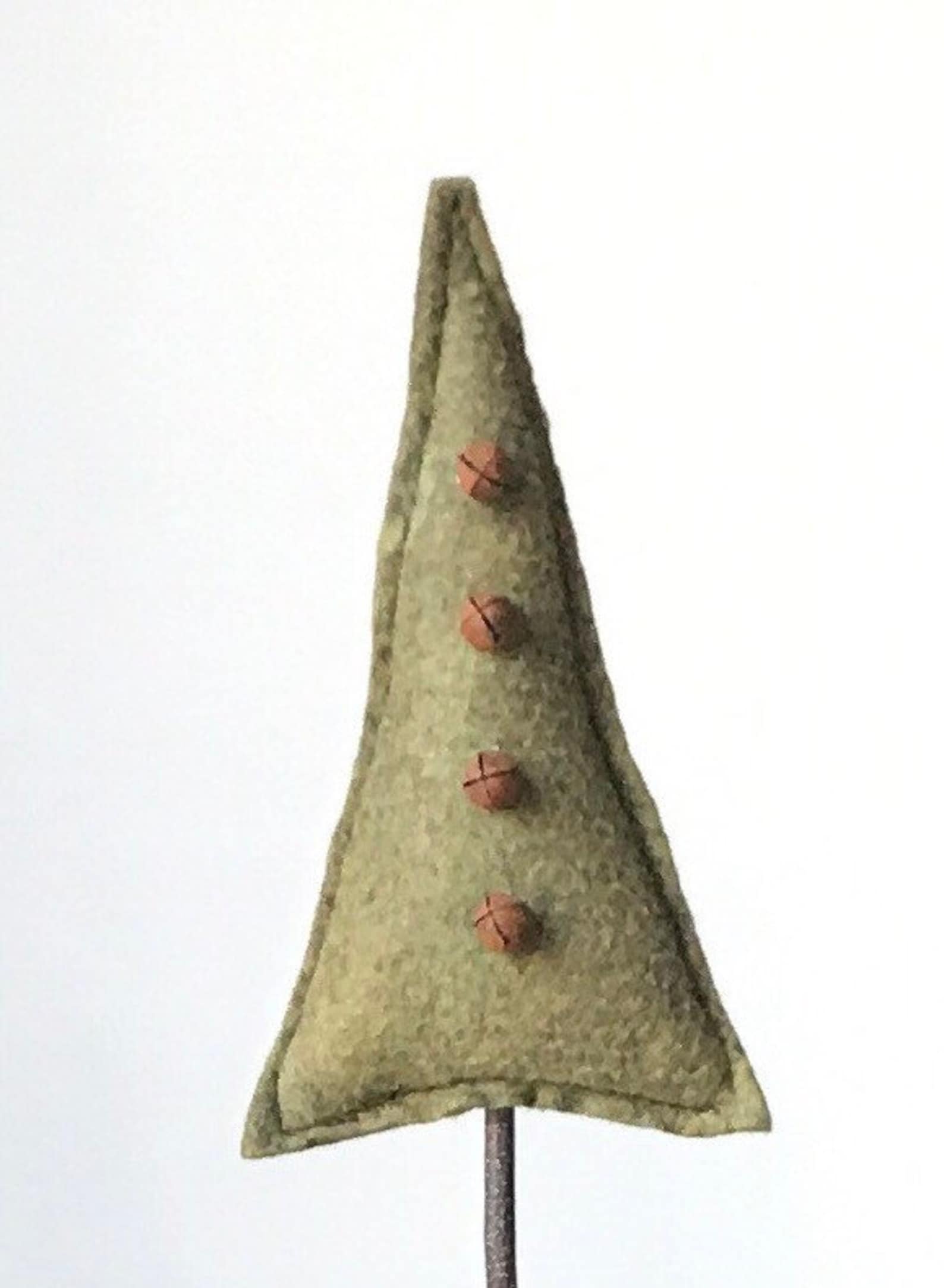 Stuffed Fabric Christmas Tree on Stand Set of 3 - Etsy