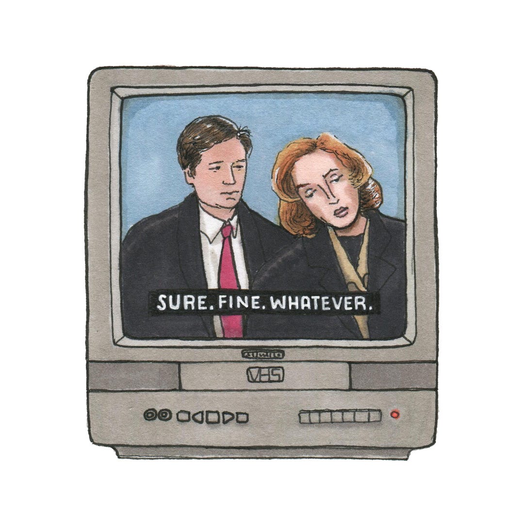 Scully – 4"x4" PRINT - Etsy