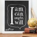Charlotte Mason Student Motto Print I am I can I ought I will | Etsy