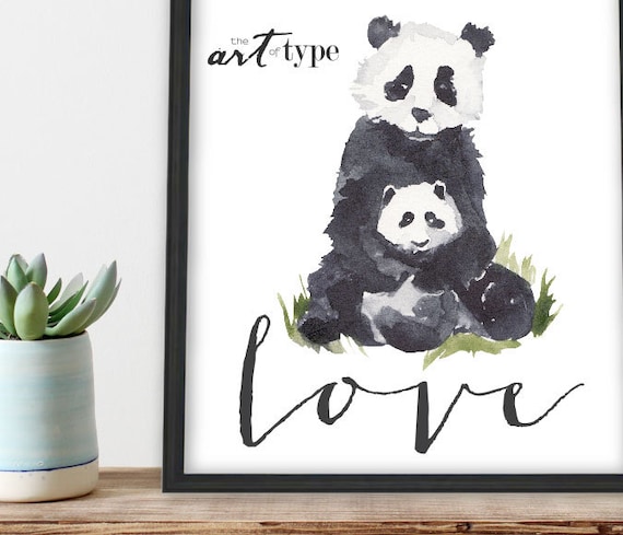 Panda Love Drawings