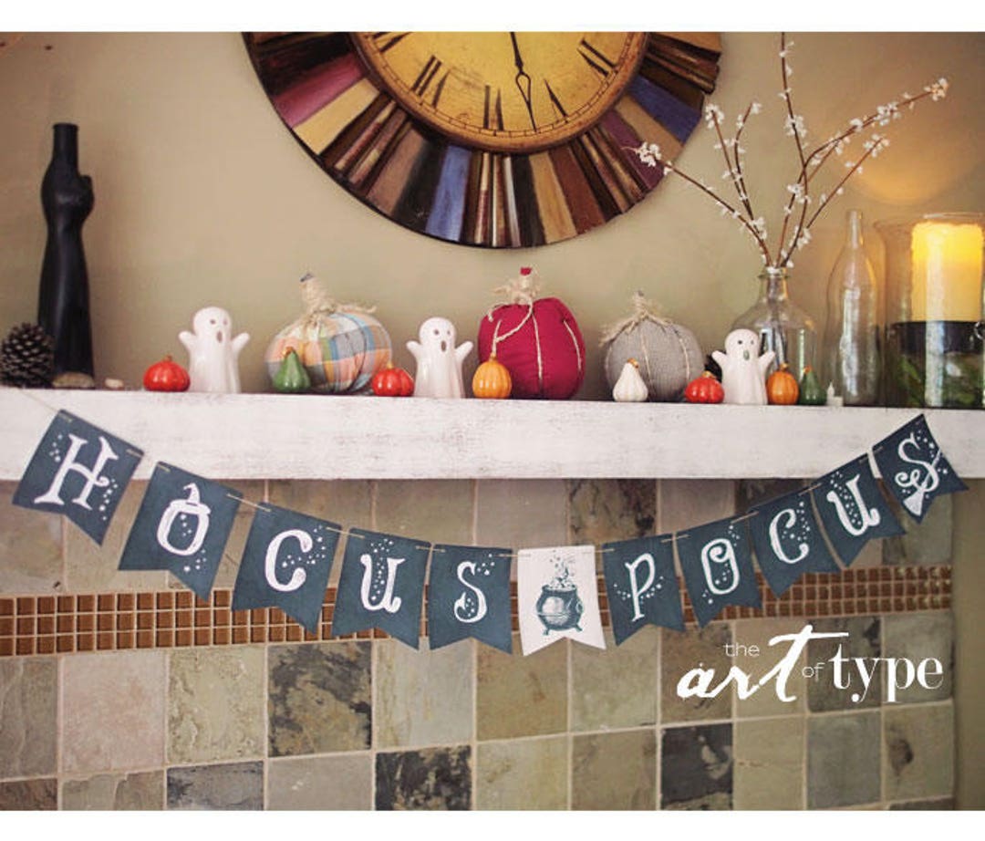 Hocus Pocus PRINTABLE Banner Halloween Garland Instant DOWNLOAD DIY ...