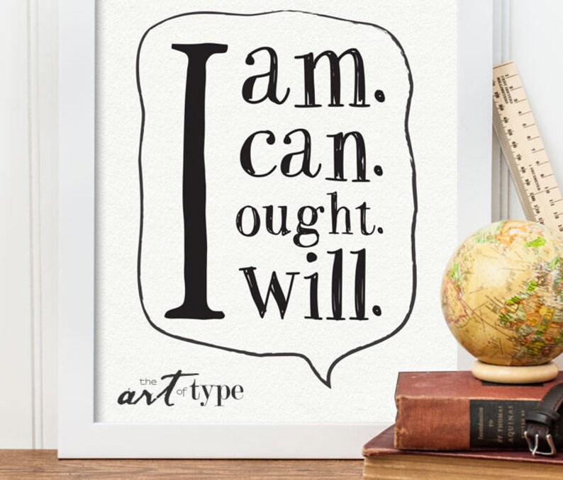 Charlotte Mason Quote Print I Am I Can I Ought I Will INSTANT - Etsy Canada