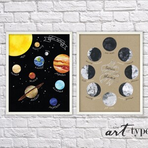 Solar System Planets Poster Print INSTANT DOWNLOAD 8x10, 16x20 DIY ...