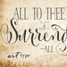 I Surrender All Hymn Print Quote INSTANT DOWNLOAD 8x10 Printable ...