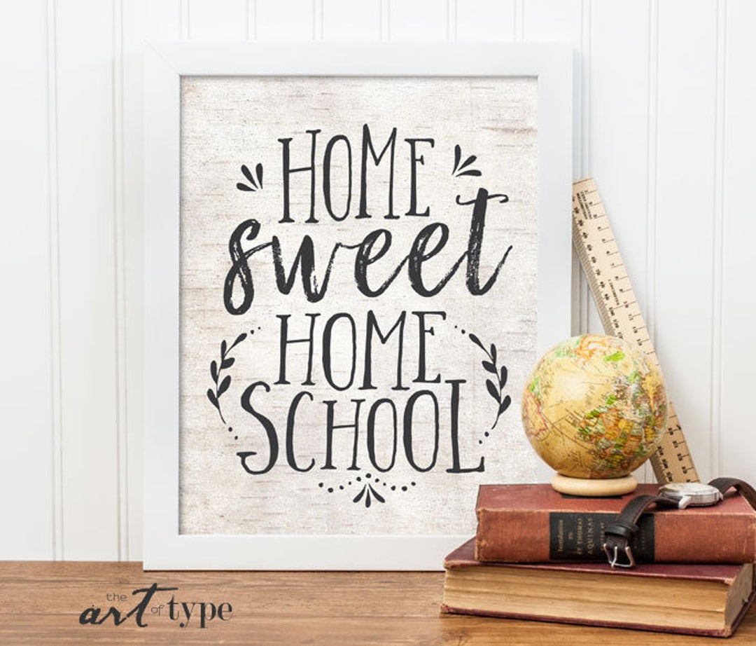 Home Sweet Home School Sign Print INSTANT DOWNLOAD 8x10 Printable ...