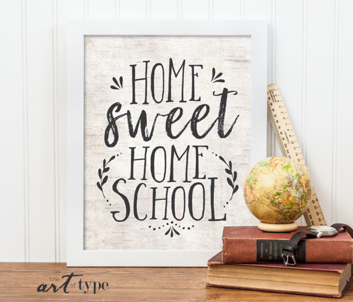 Home Sweet Home School Sign Print INSTANT DOWNLOAD 8x10 Printable ...