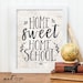 Home Sweet Homeschool Sign Print INSTANT DOWNLOAD 8x10 Printable ...