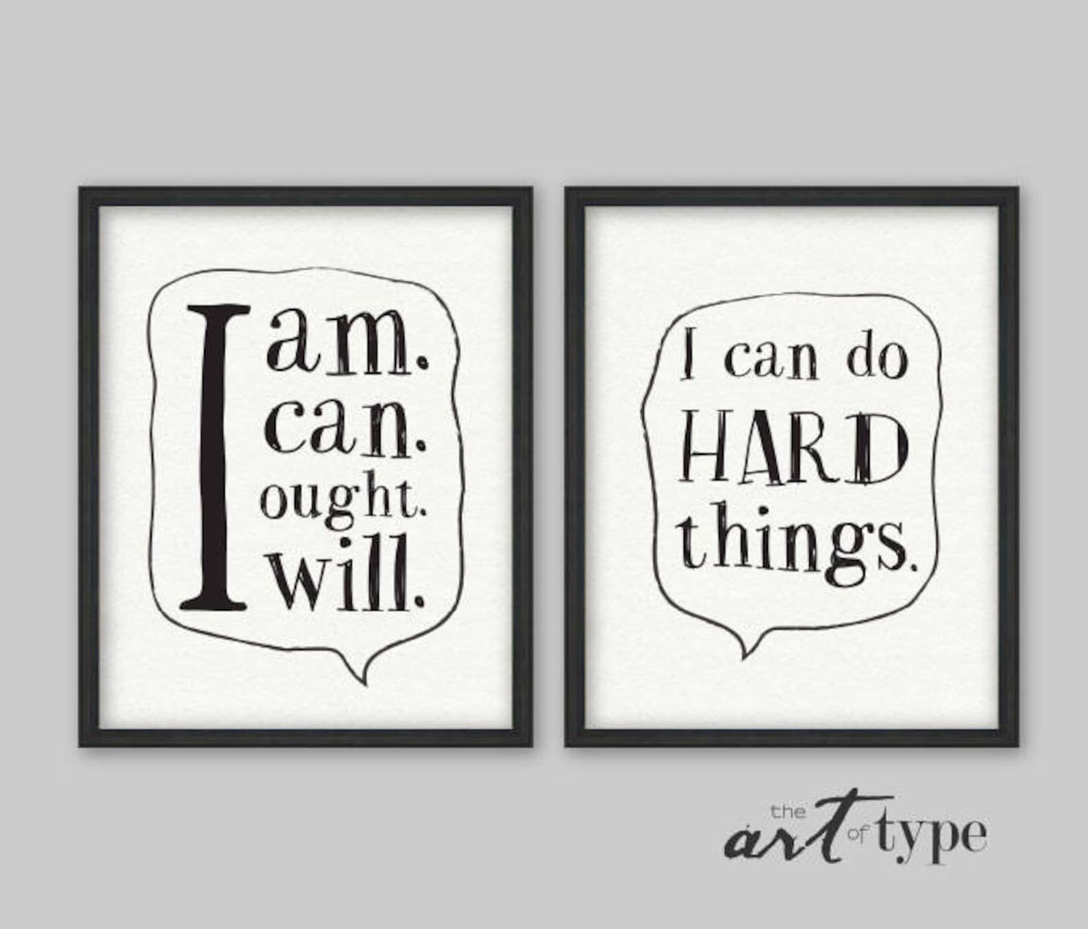 Charlotte Mason Quote Print I Am I Can I Ought I Will INSTANT - Etsy Canada
