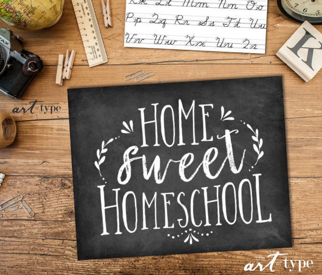Home Sweet Homeschool Sign Print INSTANT DOWNLOAD 8x10 Printable ...