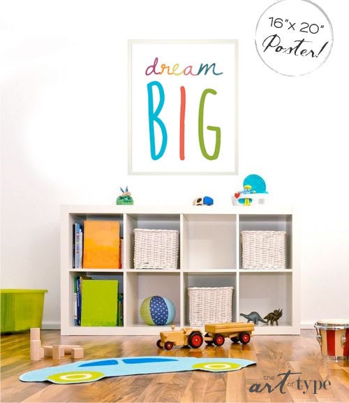 Dream Big Poster Print INSTANT DOWNLOAD 16x20 Printable - Etsy