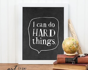 I Can Do Hard Things Printable - Etsy
