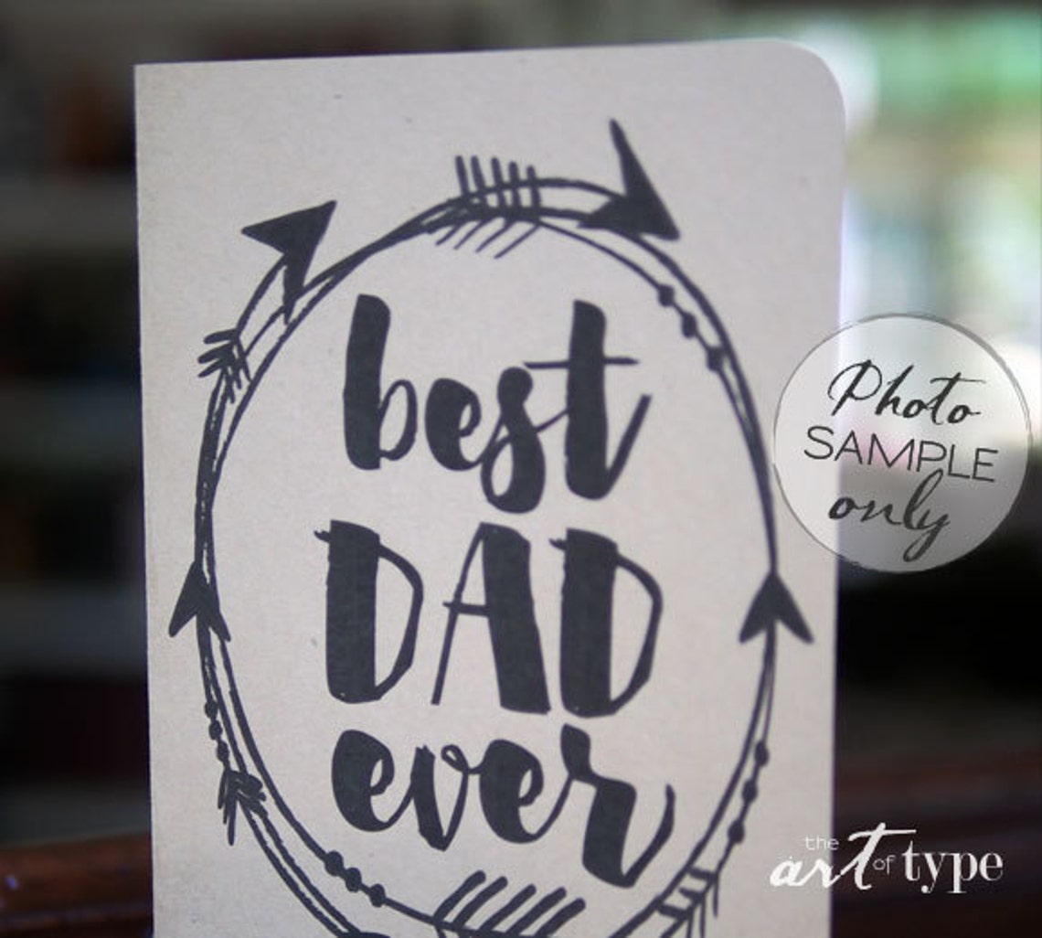 Best Dad Ever Father's Day Card INSTANT DOWNLOAD 5x7 - Etsy