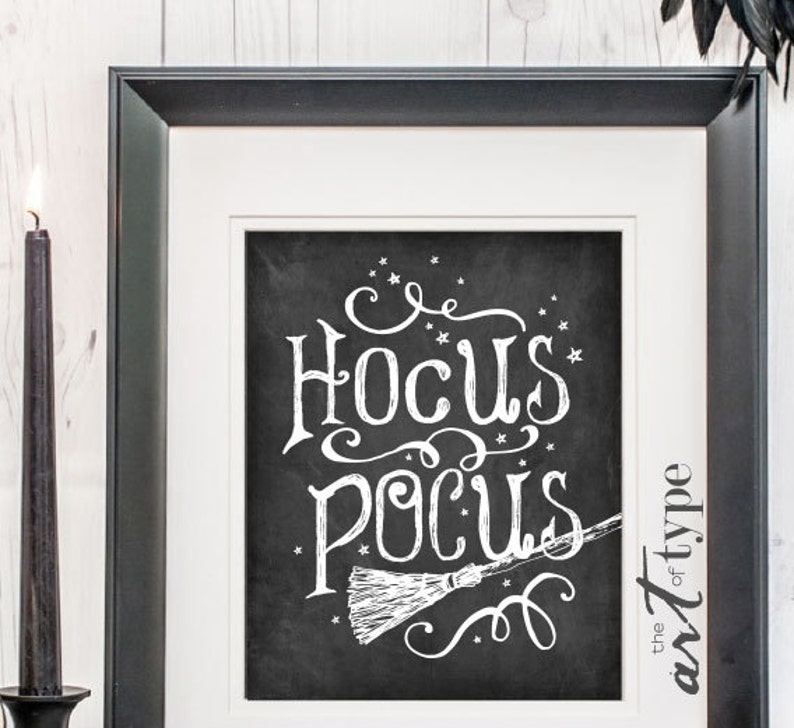Hocus Pocus Halloween Print INSTANT DOWNLOAD 8x10 Printable Halloween ...