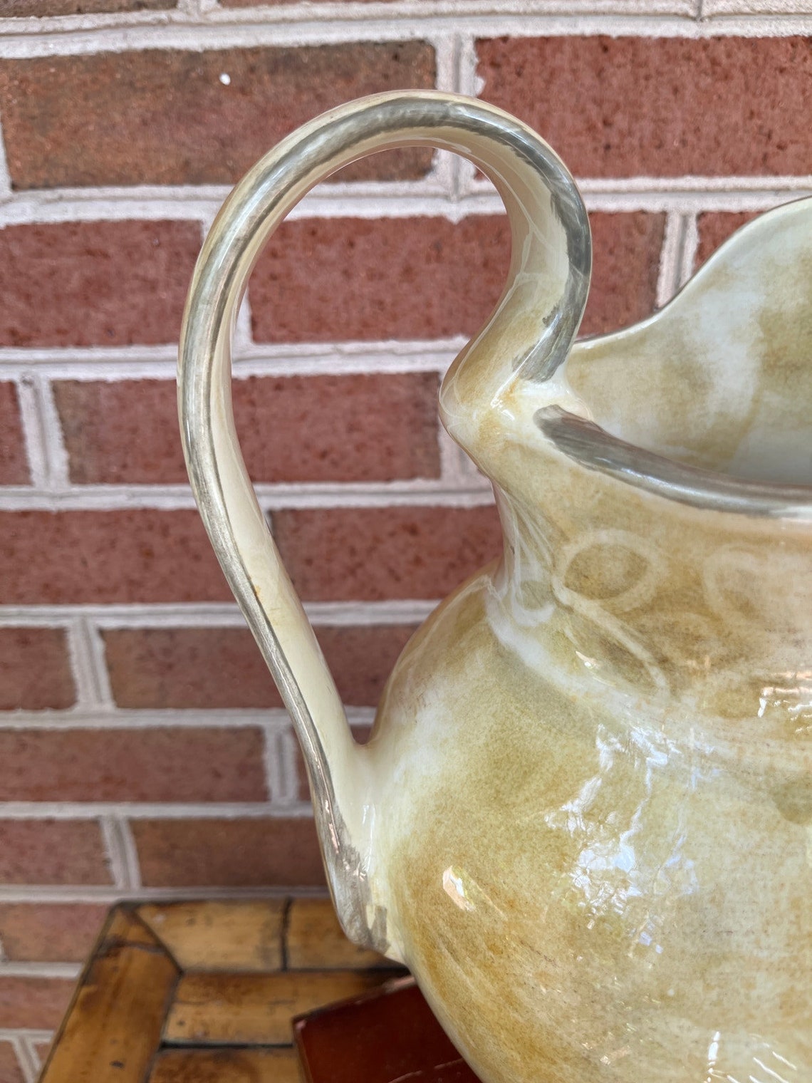 Bellagio Pitcher by TABLETOPS UNLIMITED Palm Trees Jug Hand Painted - Etsy