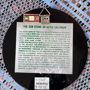 Aztec Calendar Sun Stone Wall Hanging - Etsy