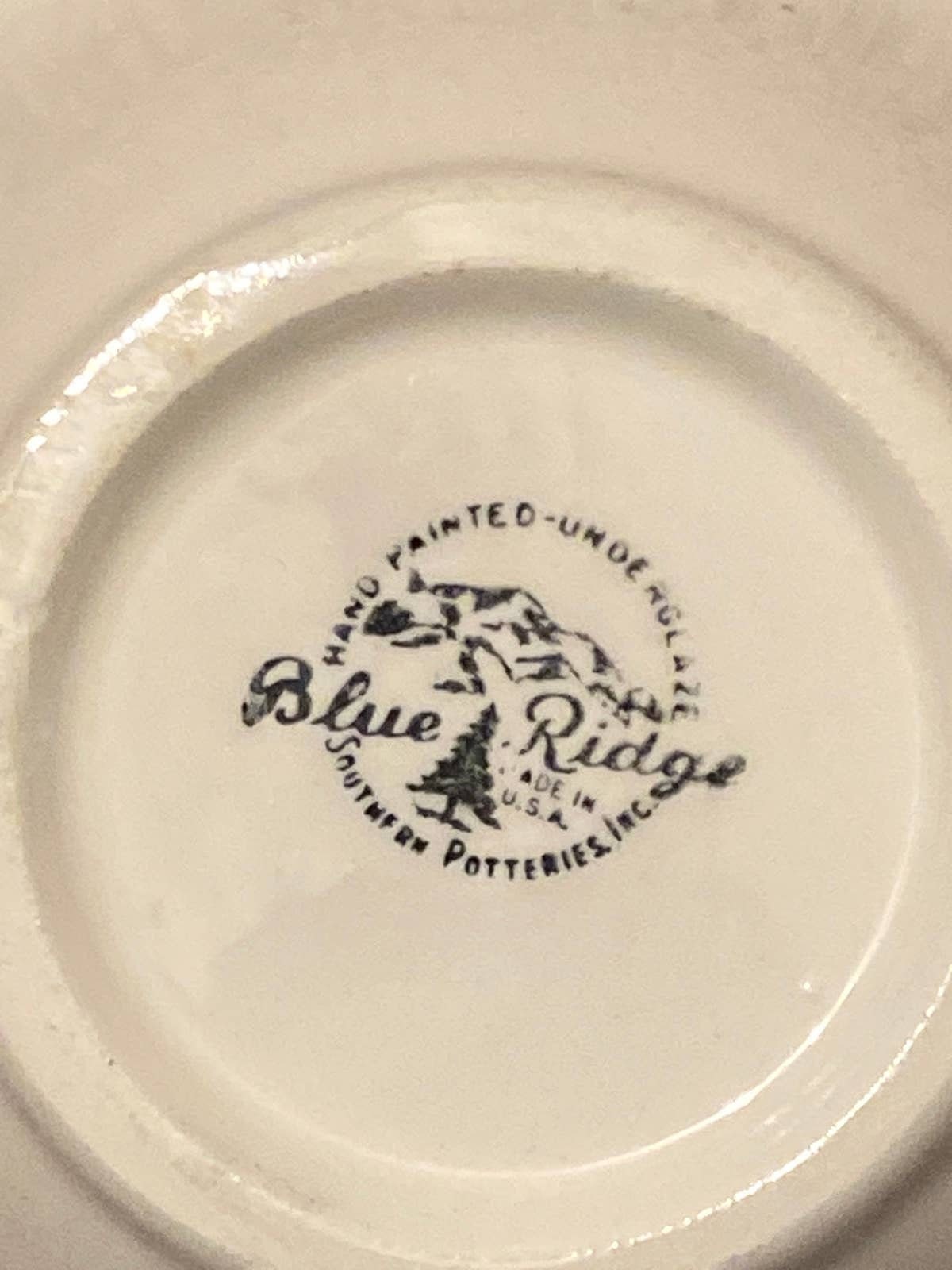 Hand Painted Blue Ridge Southern Pottery Cynthiana Dish Bowl Retired - Etsy