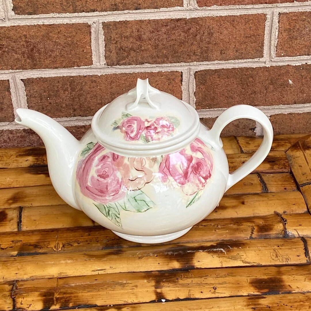 Portmeirion Tea Pot Spring Rose Garden Floral by Jo Gorman Mode in ...