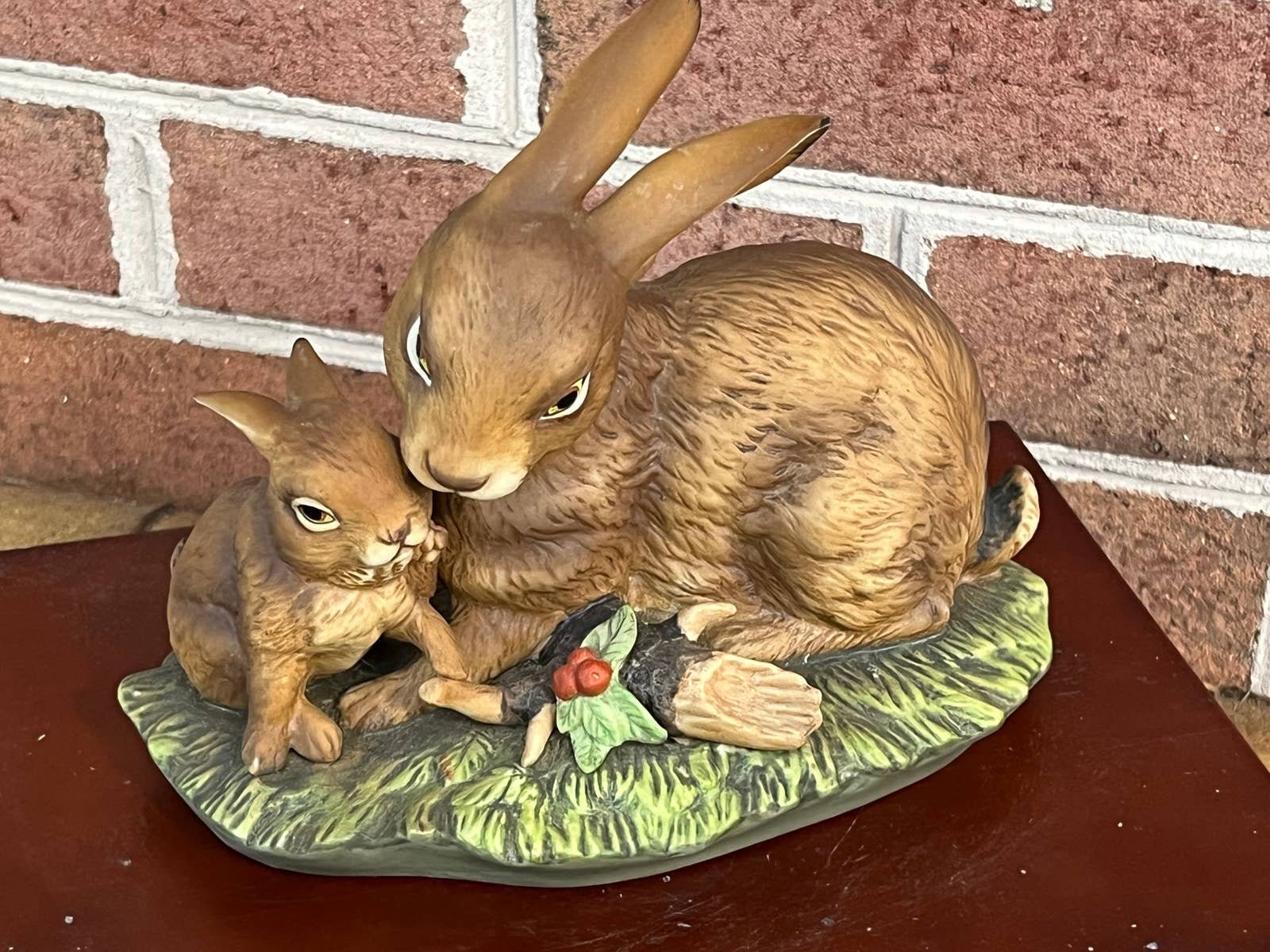 Vintage Homco Masterpiece Rabbits Bunny Figurine 1979 Mother & Baby - Etsy