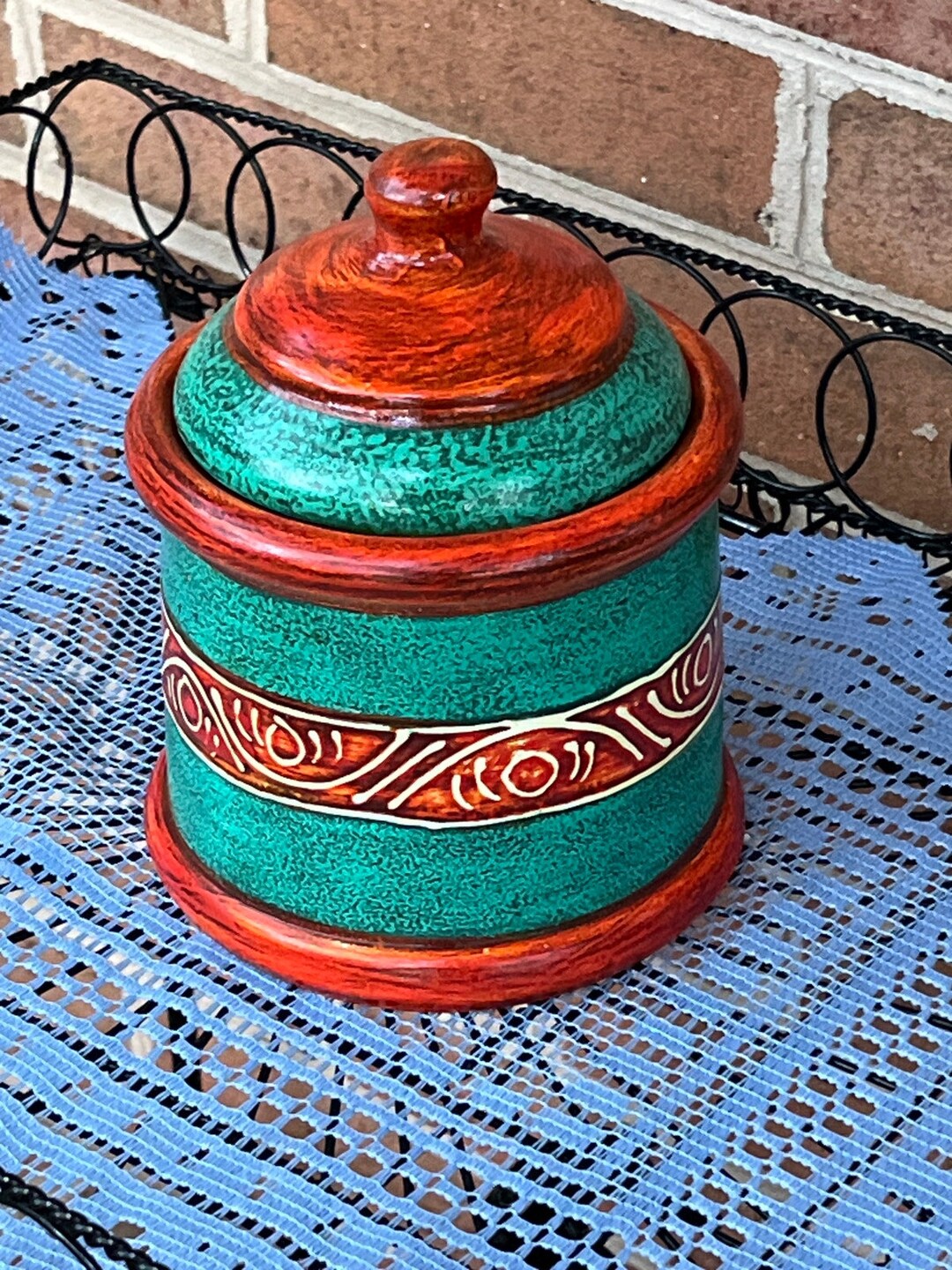 Pomo Palacio Formato Canister Redware - Etsy