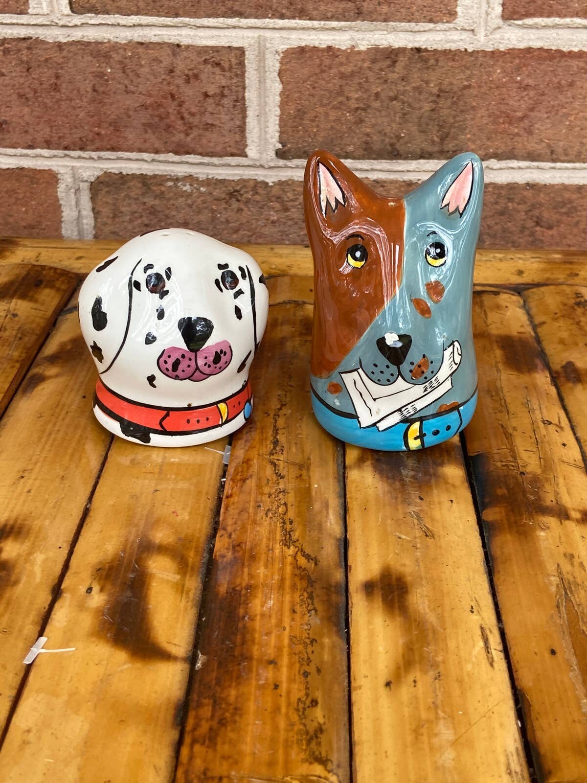 Vintage Dogzilla Salt and Pepper Shakers DOGS Candance Reiter Designs - Etsy