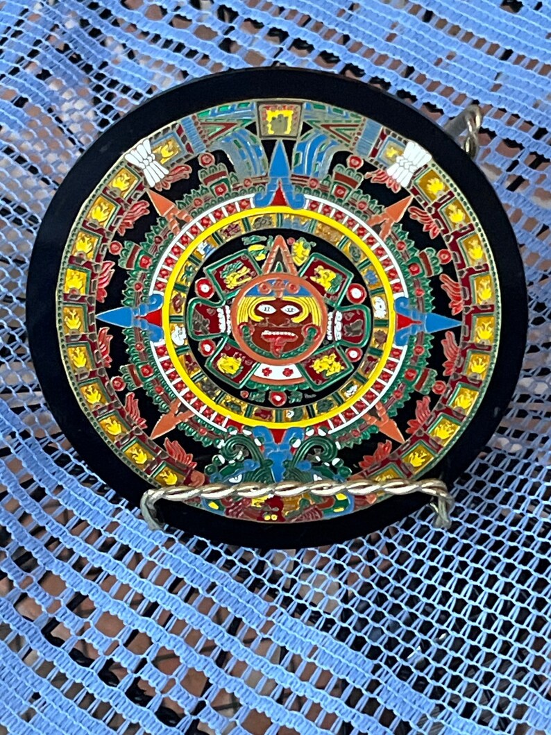 Aztec Calendar Sun Stone Wall Hanging - Etsy