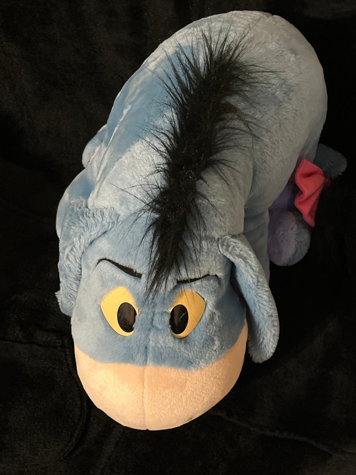 Vintage Disney EEYORE Plush Stuffed Blue Donkey Large Detachable Tail.0 ...
