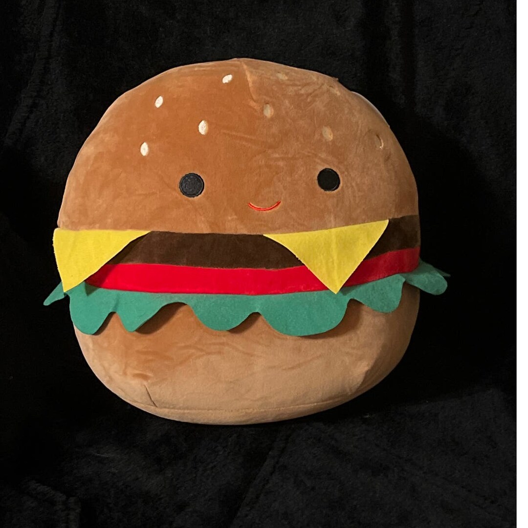 Squishmallows Squish Mallow Kelly Toy: CARL the Cheeseburger NWT - Etsy