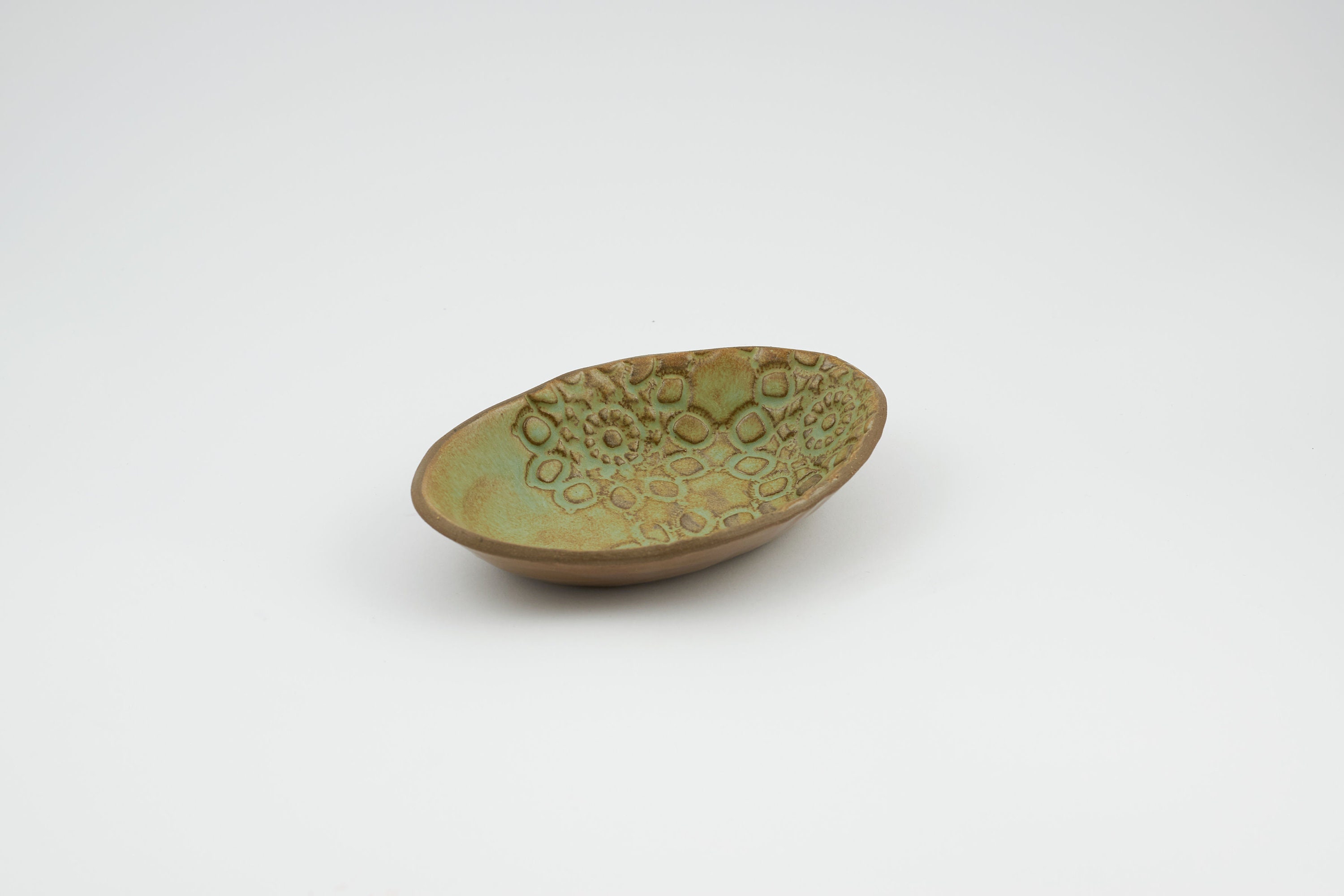 Small Ceramic Bowl, Oval, Green, Tapas Dishes, Appetizer Dishes, Dip ...