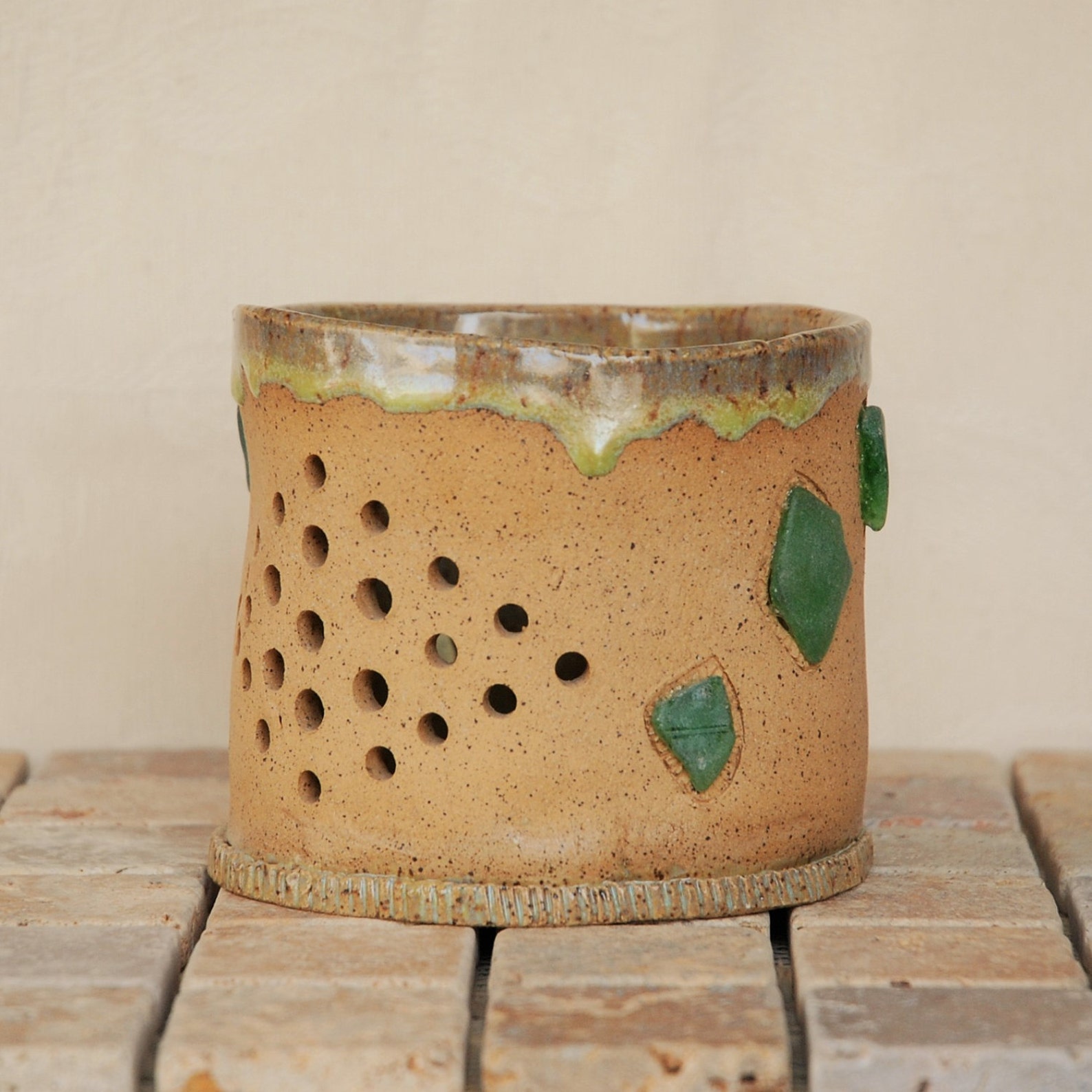Ceramic Candle Lantern, Pottery Lantern, Candle Holder, Luminaire ...